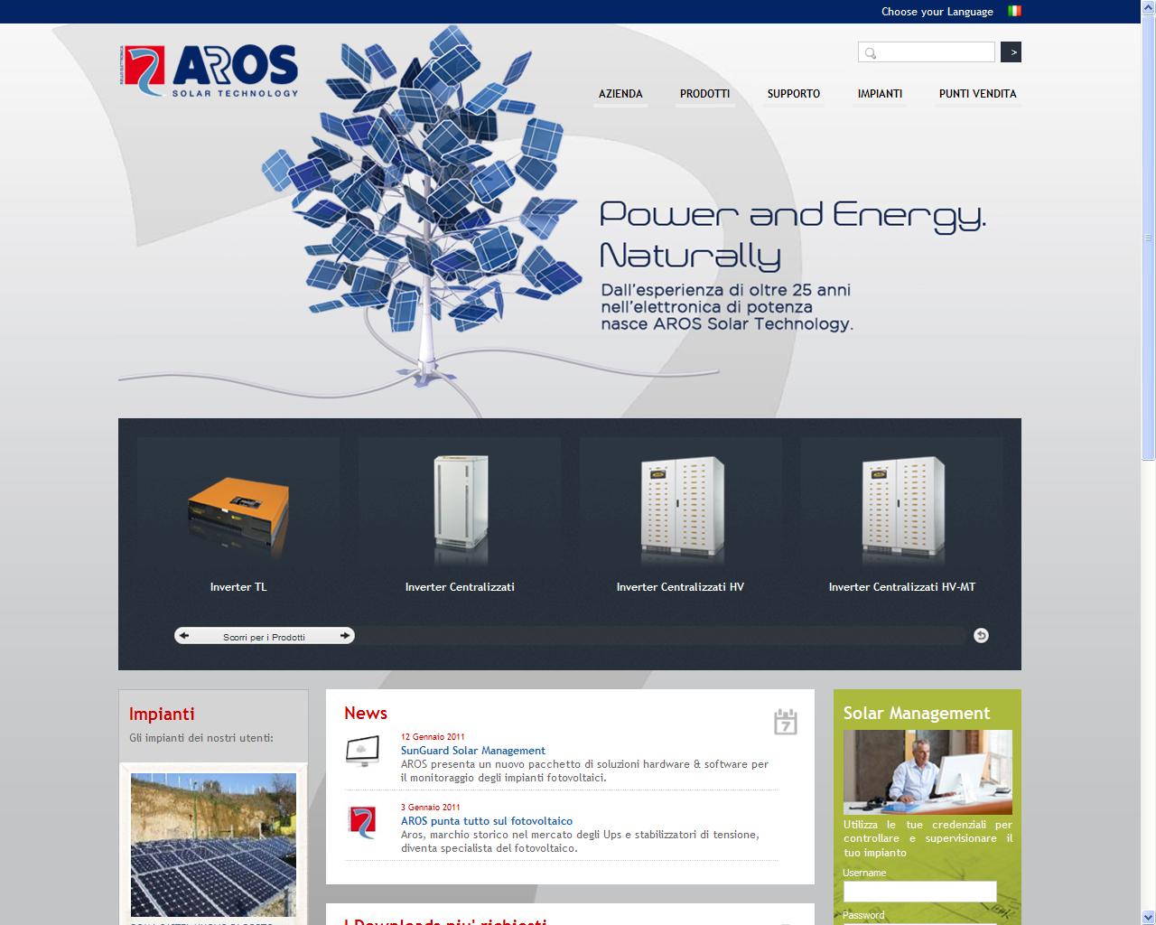 Aros Solar Technology cambia strategia e rinnova l’immagine e il sito ...
