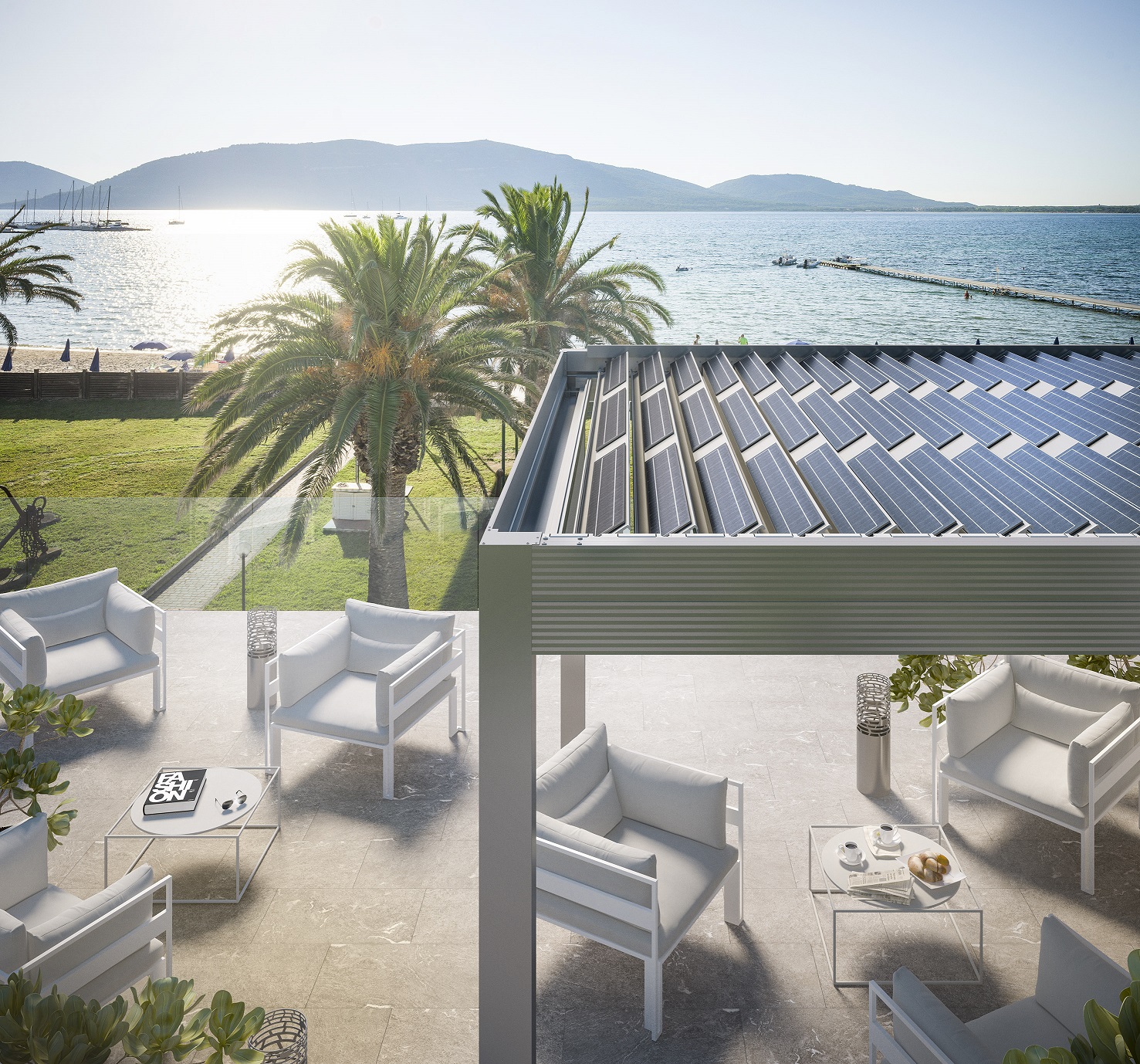 Gibus presenta le pergole bioclimatiche con pannelli solari - Energia Plus